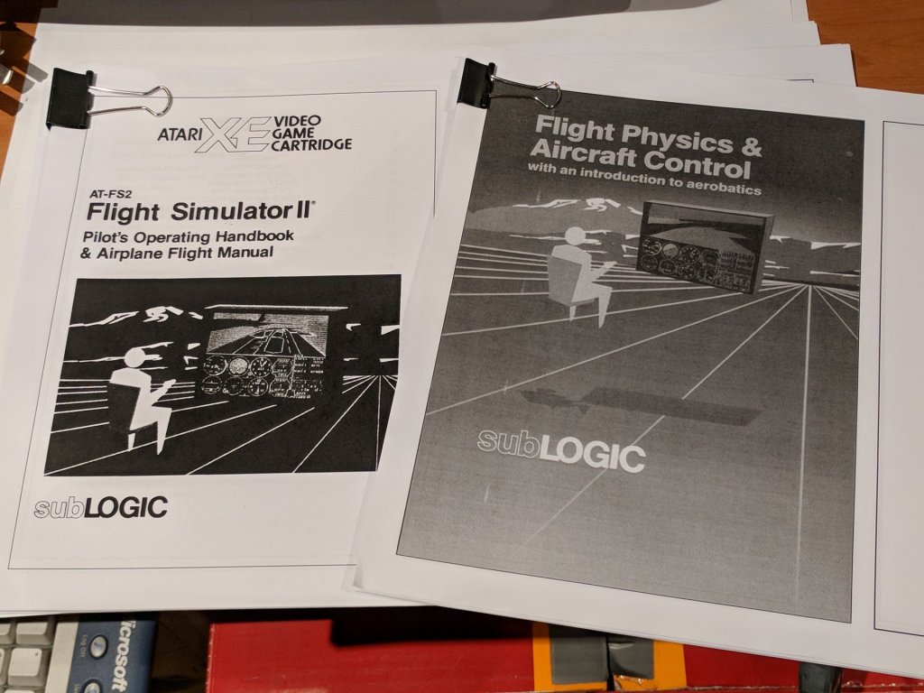 Old school flying with Flight Simulator II on the Atari 8bit – The Late ...